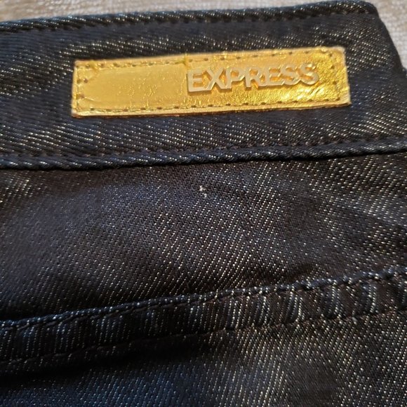 Express | Jeans | Express Stella Womens 6 Sky Bluegold Sequin ...